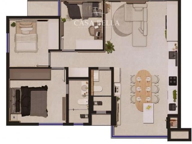 Apartamento situado no Edifício Aurum Centro.Ótima localização centro