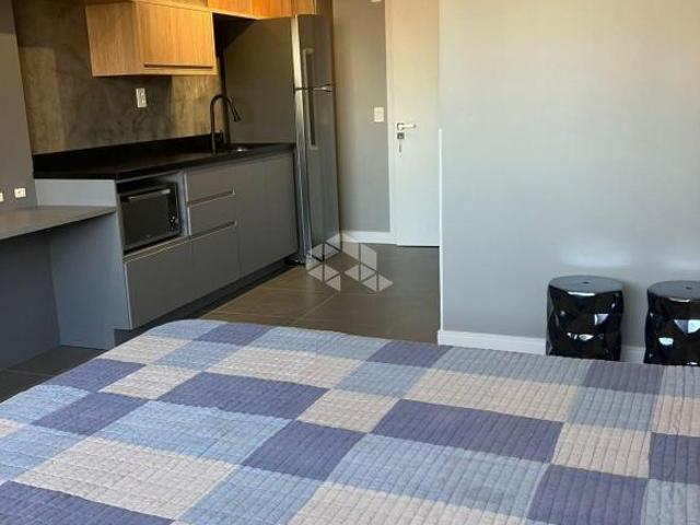 Apartamento Studio 1 dormitório mobiliado Novo andar alto com vista