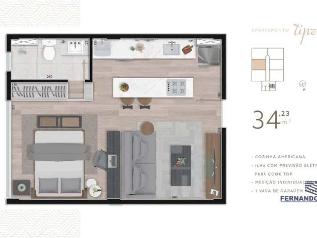 Apartamento Studio Centro Belo Horizonte/MG