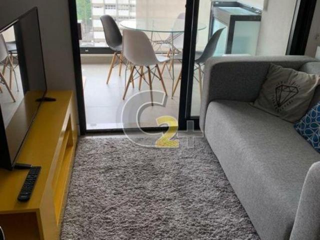 Apartamento studio á venda no Jardim Paulista, 1 quarto, 1 vaga de garagem