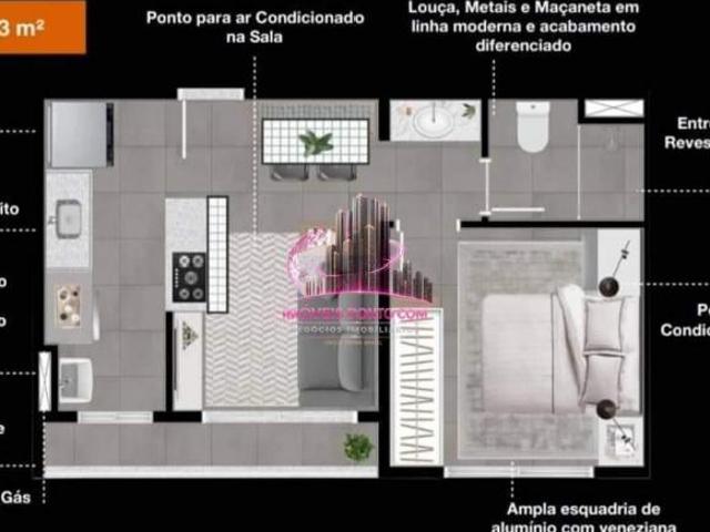Apartamento Studio em Parque Industrial, Campinas/SP