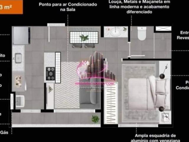 Apartamento Studio em Parque Industrial, Campinas/SP
