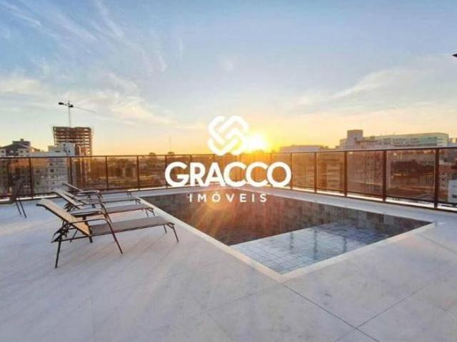 Apartamento Studio Face Norte em Condomínio com Piscina próx ao Shopping Palladium Novo Mundo