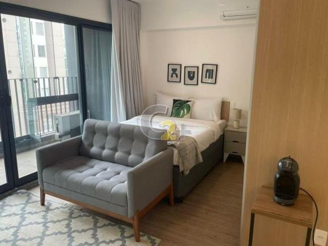 Apartamento Studio mobiliado à venda em Moema ccom 1 quarto, sem vaga