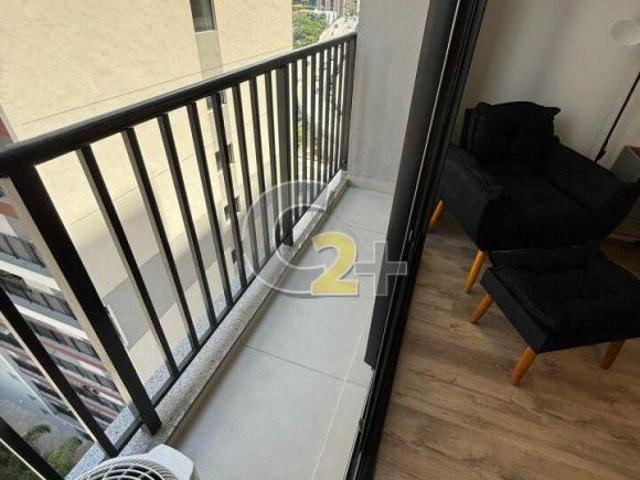 Apartamento Studio mobiliado à venda em Pinheiros com 1 quarto, sem vaga