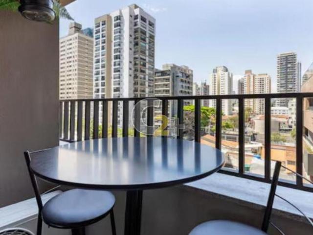 Apartamento Studio mobiliado à venda no Brooklin com 1 quarto, sem vaga