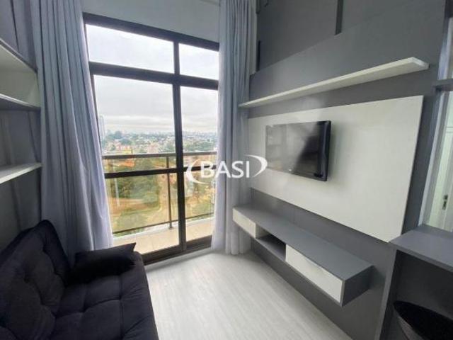 APARTAMENTO STUDIO MOBILIADO A VENDA NO ECOVILLE, ANDAR ALTO E VISTA 1 VAGA / AMPLA AREA DE LAZE