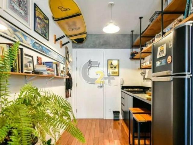 Apartamento Studio mobiliado à venda na República com 1 quarto, sem vaga