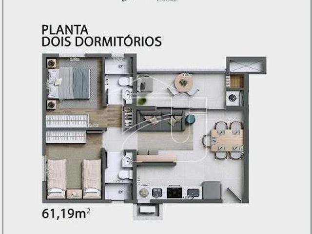 Apartamento Sunset Ecopark no Residencial Vale Verde Marília