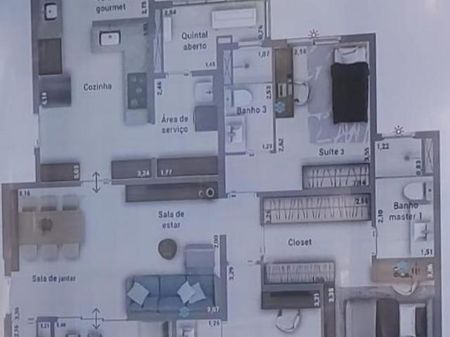 apartamentos com 3 suítes 2 varandas e 2 vagas no campestre