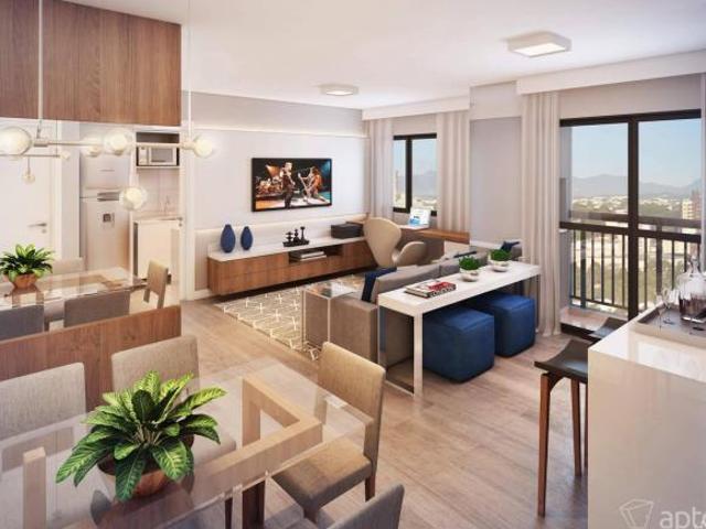 Apartamentos à venda em Ecoville, Curitiba | 1 quarto com 44 m²