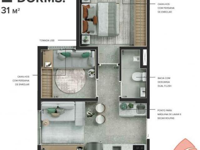 Apartamentos à venda no Viva Benx Butantã 2 dormitórios 550 metros do Metrô Butantã