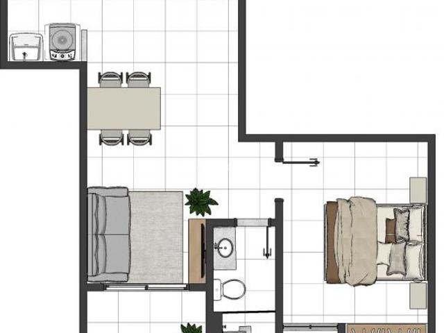 Apartamentos de 1 ou 2 quartos com varanda à venda no bairro São Mateus em Juiz de Fora/MG