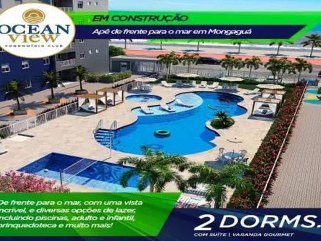 Apartamentos Frente Mar com 2 Dormitórios em Mongaguá – Lazer Completo