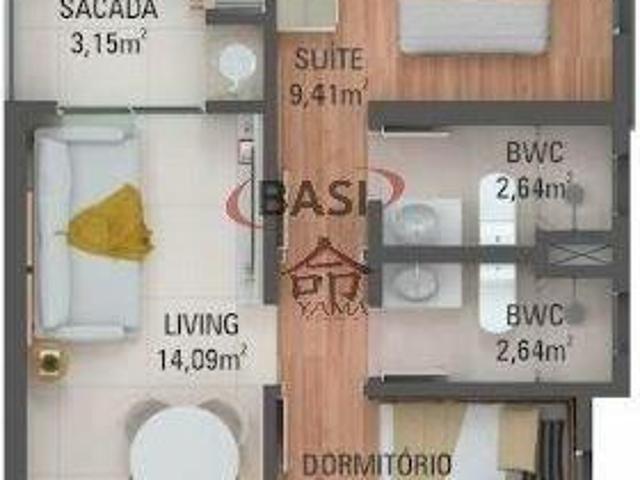 Apartamentos no Yes Ecoville, 2 quartos com suite e sacada com churrasqueira