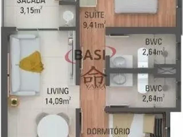 Apartamentos no Yes Ecoville, 2 quartos com suíte e sacada com churrasqueira