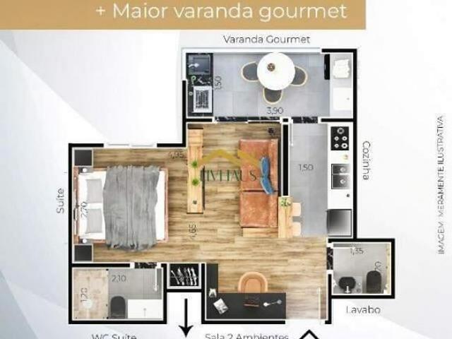 APARTAMENTOS NA PLANTA DE 1 DORMITÓRIOS VILA CARVALHO SOROCABA SP