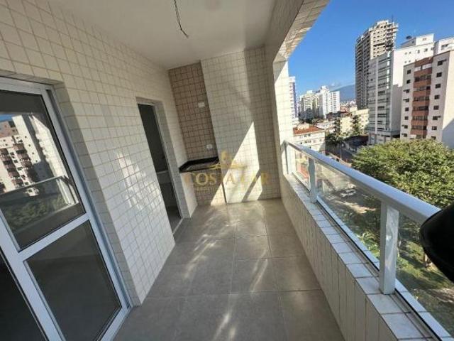 Apê novo: 1 quarto, 1 vaga e só R$ 170mil de entrada na Aviação, Praia Grande