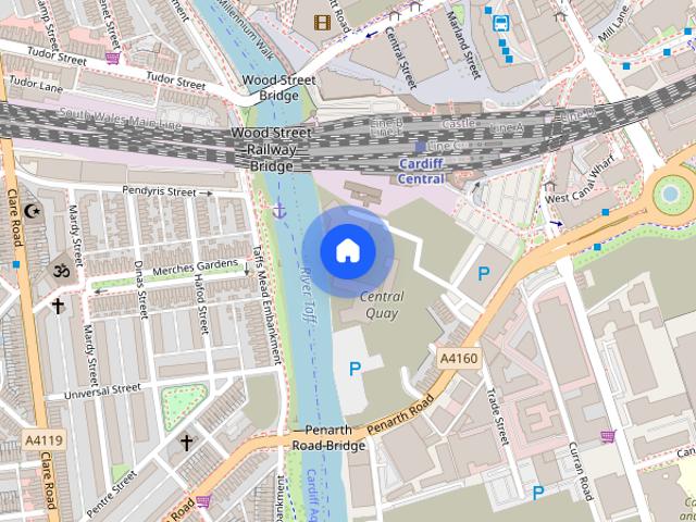 APT 304 Ty Ambr Y Rhodfa Ganolog, Cardiff City, CF10