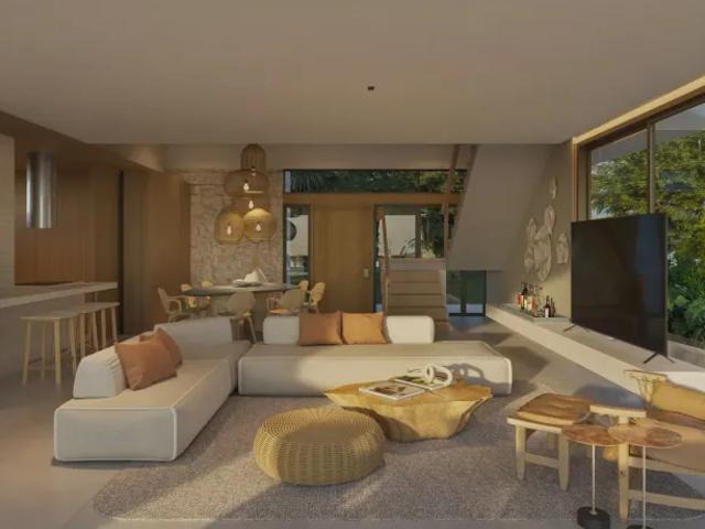 Apt de 45m2 com suíte, frente piscina à beira mar
