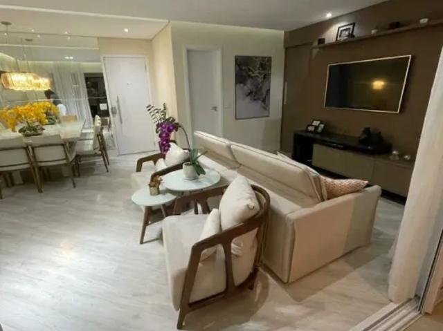 Apto mobiliado 122m² no Cidade Maia Porteira fechada R$1.449.900,00