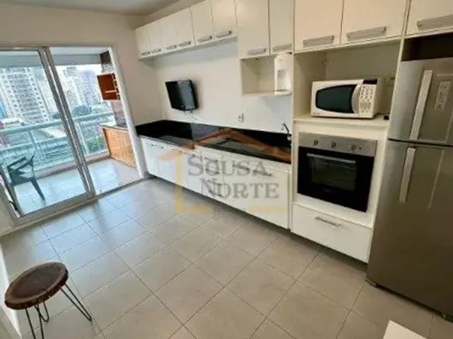 Apto Mobiliado, 1 dormitório, sendo 1 suite, 1 vaga. 44 m². Vila Olímpia