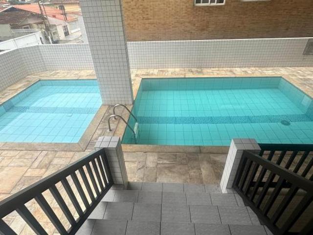 Apto Mobiliado, 2 Quartos 1 suite com 94m², sacada Guilhermina, Praia Grande