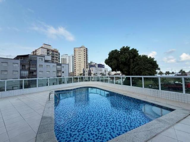 Apto Mobiliado, Vista Mar, 2 Quartos 1 suite, Sacada Caiçara Praia Grande