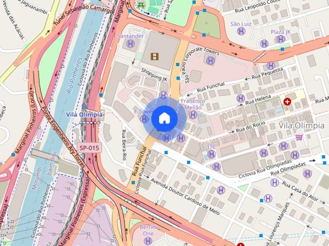Apto mobiliado com 1 dorm, sendo suite e 1 vaga no Vila Olimpia