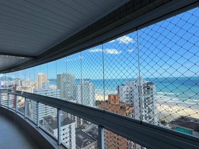 Apto Mobiliado c/Vista mar, 3 Quartos 1 suite e 2 vagas Aviação, Praia Grande