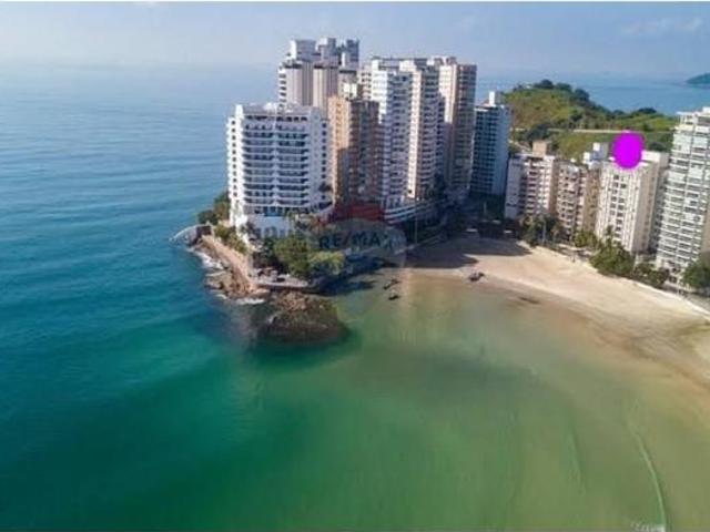 Apto a venda 128m2, 3 dorm, 2 suites, 2 vagas, lazer, frente da praia das Asturias, Guarujá, SP