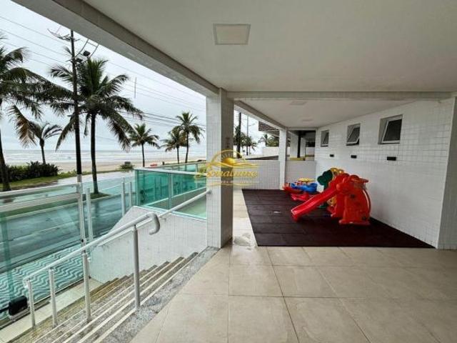 Apto a venda frente mar novo em Praia Grande 2 dorm. mobiliado| varanda gourmet