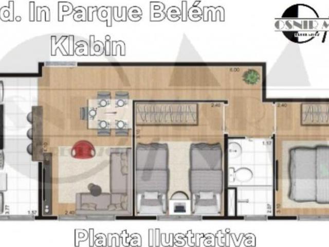 Apto à venda no Belenzinho, In Parque Belém klabin, 44m² úteis, 2 dorms Oportunidade