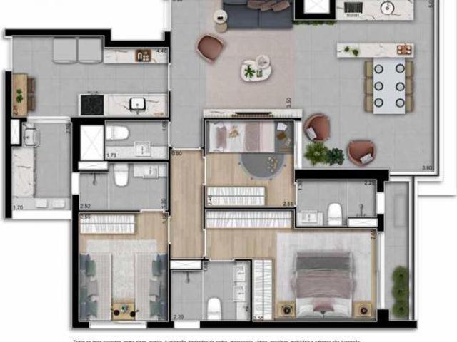 Apto a Venda no Jardim Guedala 108 Mts 03 Suítes 02 Vagas