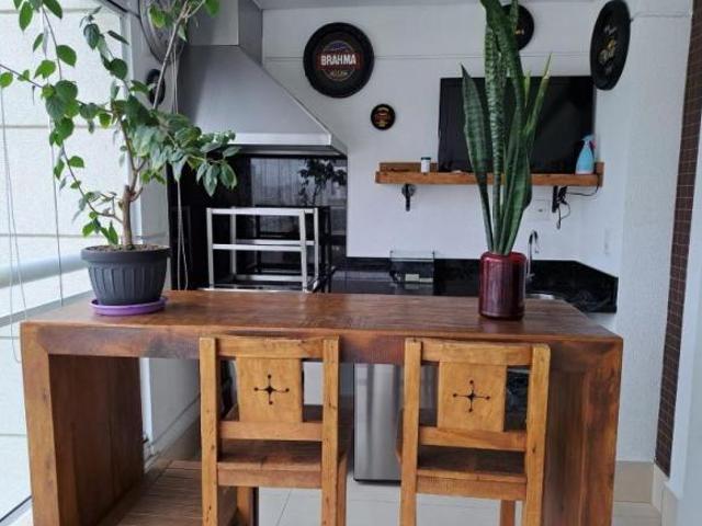 APTO A VENDA NO TATUAPÉ, ANDAR ALTO, ESPAÇO GOURMET, 03 VAGAS !