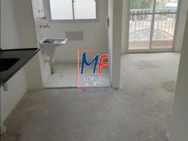 Apto à venda na Água Branca, com 37 m² a.u 2 quartos, sala, cozinha, lavanderia, varanda, 37 m² a
