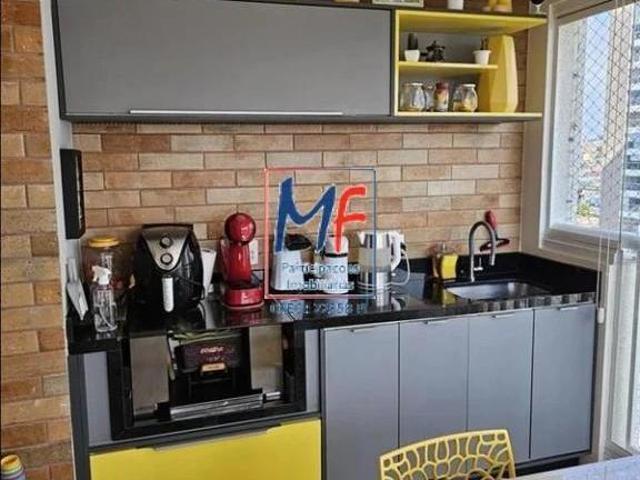 Apto à venda na Vila Ema, com 2 quartos 1 suíte, sala, cozinha, escritório, varanda gourmet, lavan