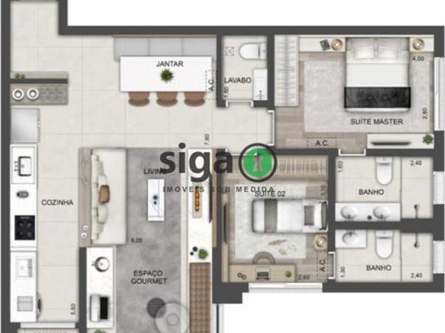 APTO BROOKLIN Á VENDA 122M2, COM 3 SUÍTES, 2 VAGAS E LAZER COMPLETO!