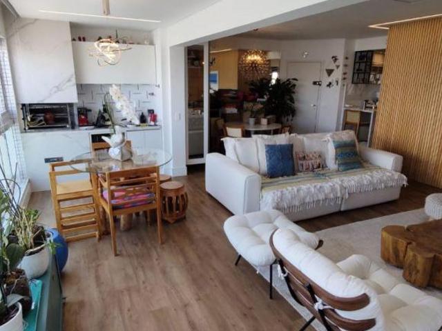Apto Brooklin 129m² 3 Suítes Varanda Com Churrasqueira Andar Alto 3 Vagas Lazer