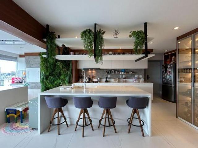 Apto Brooklin 130m² 3 Suítes 3 Vagas Varanda c/ Churrasqueira Lazer completo Lado Shopping Morumbi