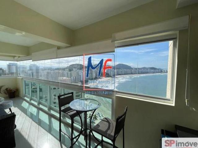 Apto cobertura à venda no Guarujá/SP, com 2 quartos 1 suíte, sala, cozinha, lavanderia, varanda en
