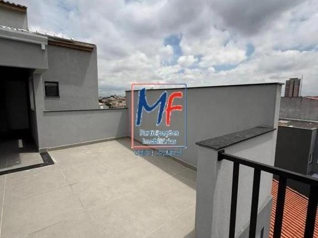 Apto cobertura duplex para venda no Parque Oratório, Santo André/SP, com 2 quartos, sala, cozinha, 1