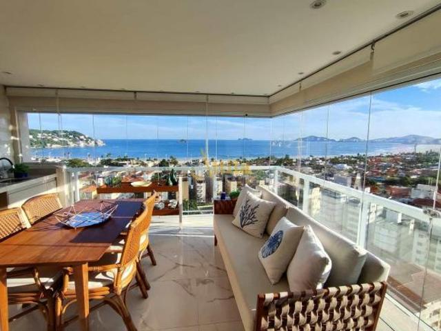 Apto decorado, vista livre para o mar, lazer completo, 2 vagas