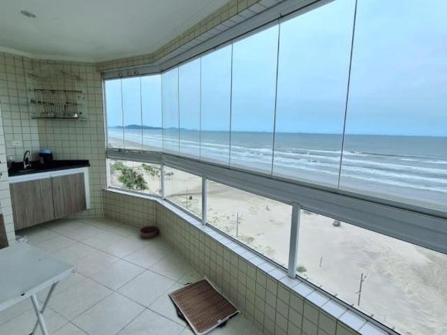 Apto Frente mar Mobiliado, 2 Quartos 1 suite, 1 vaga Maracanã, Praia Grande