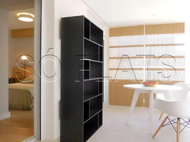 Apto para locação com 80m², Horizonte Jk no Itaim Bibi totalmente mobiliado e com serviços