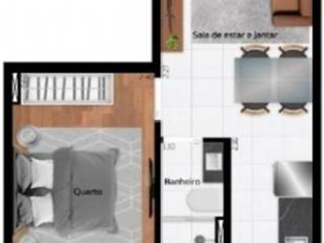 APTO PRÓX.CENTRO ERM. MATARAZZO: R. ANTONIO PEREIRA SIMÕES: 1 e 2 DORMS, SALA, COZ, BANHEIRO, 27m²