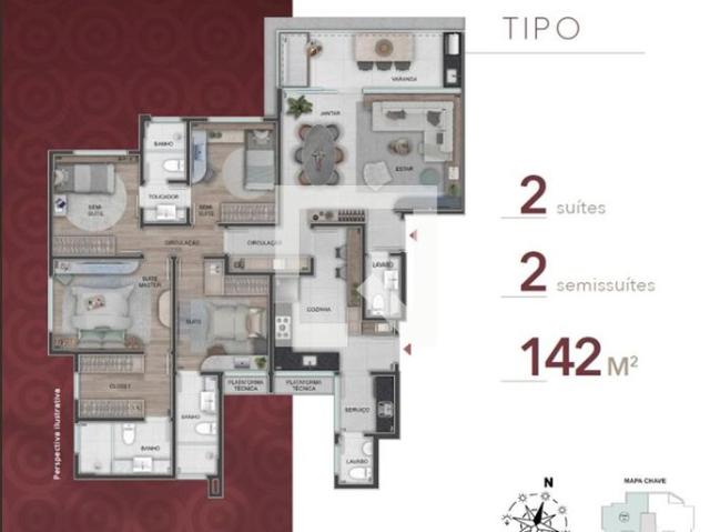 Apto, Santa Lúcia, 4 Quartos, 142 m2 Belo Horizonte