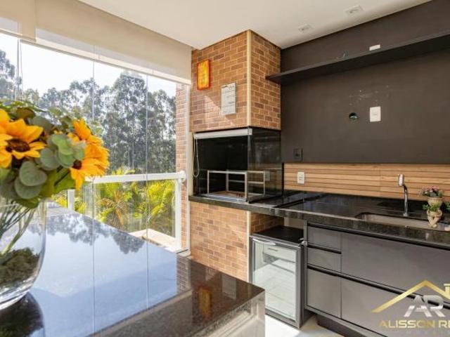 Apto sofisticado de 224m², 3 Suítes, Varanda Gourmet no Tamboré SP