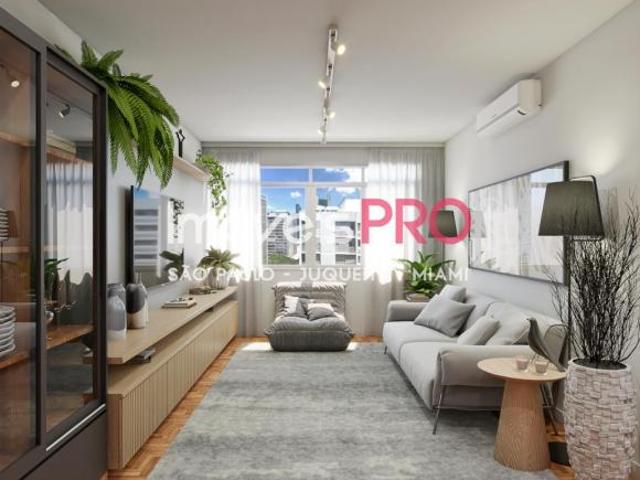 Apto totalmente reformado com 129m² com 3 suítes e 1 vaga no Itaim Bibi