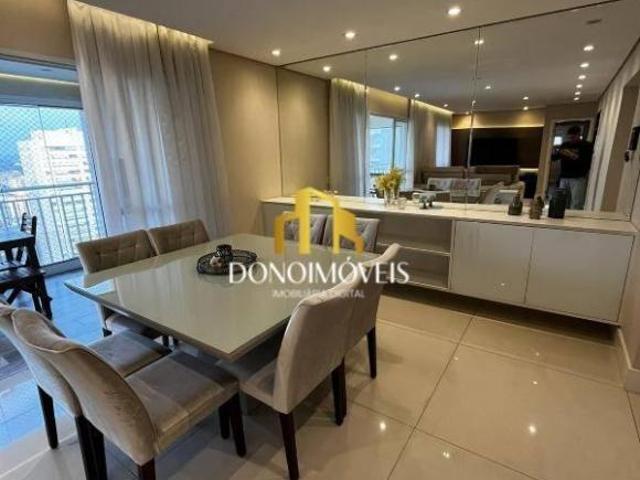 Apto venda 3 dorm, vista piscina, andar alto, 123m Cond Domo Life SBC SP